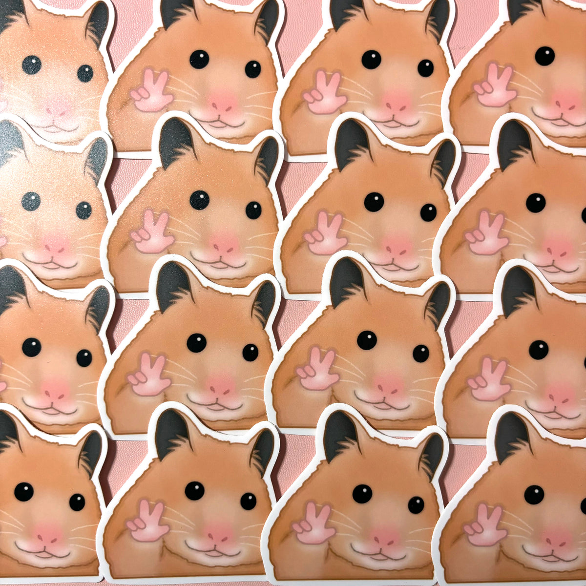 [WATERPROOF] Peace Sign Hamster Meme Vinyl Sticker Decal – Parasol Paper Co