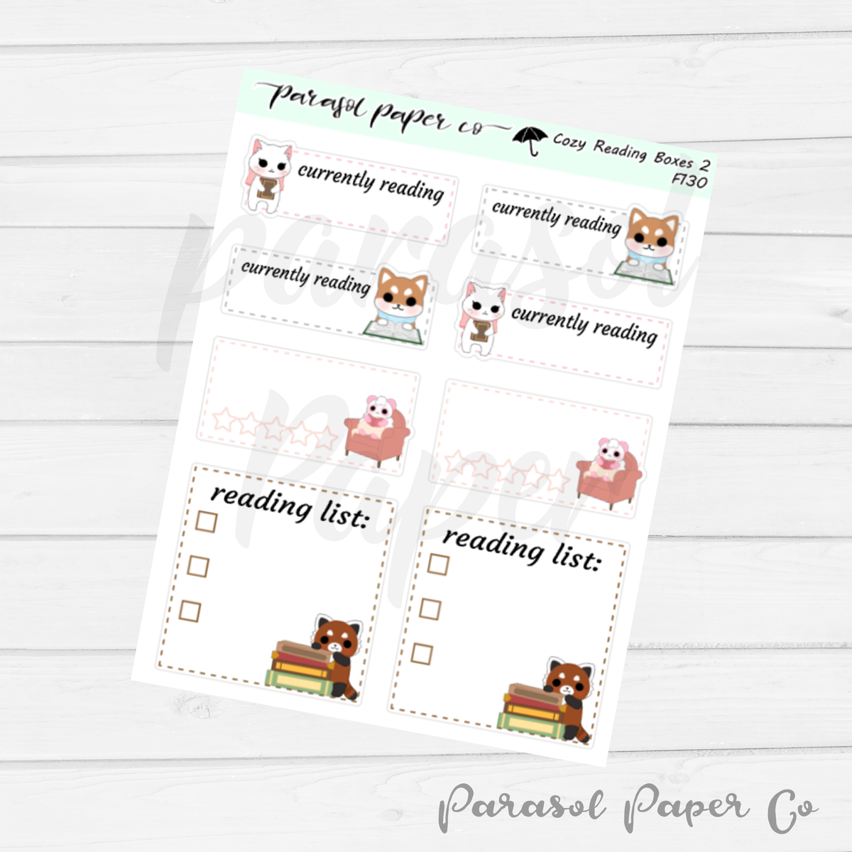 F130 - Cozy Reading Boxes 2 – Parasol Paper Co
