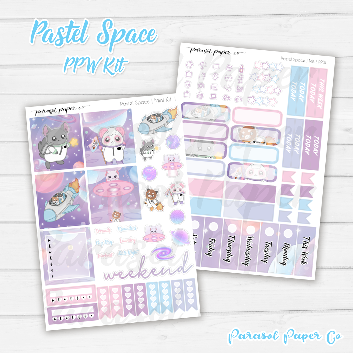 PPW Mini Kit - Pastel Space – Parasol Paper Co