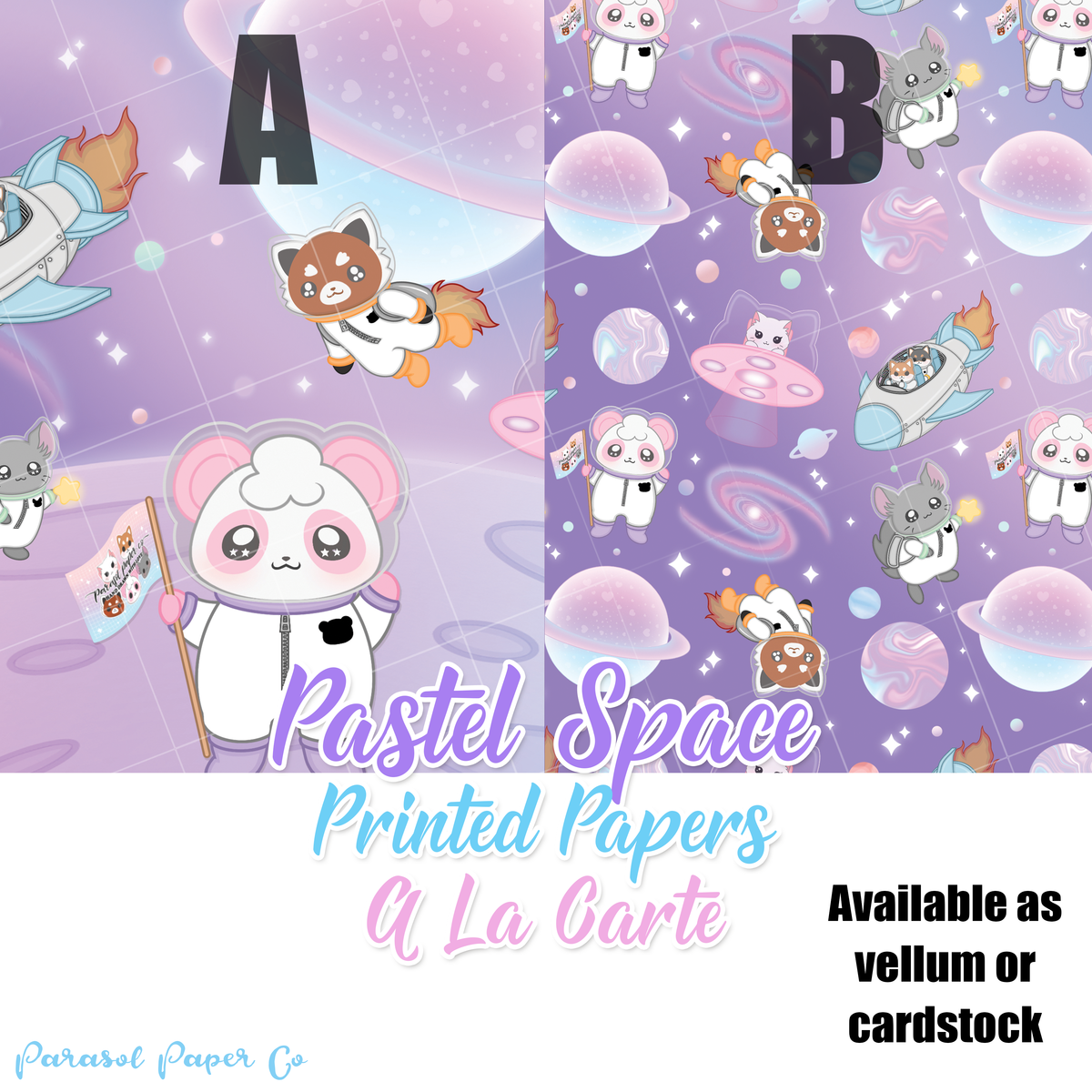 Pastel Space - Vellum and Cardstock Papers – Parasol Paper Co