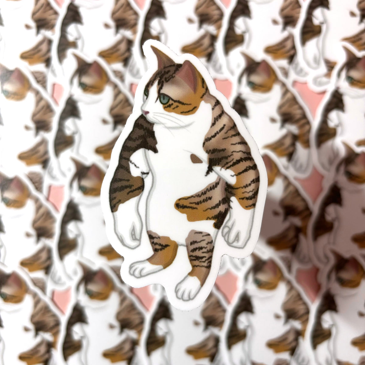 [WATERPROOF] Buff Swole Gym Cat Meme Vinyl Sticker Decal – Parasol Paper Co