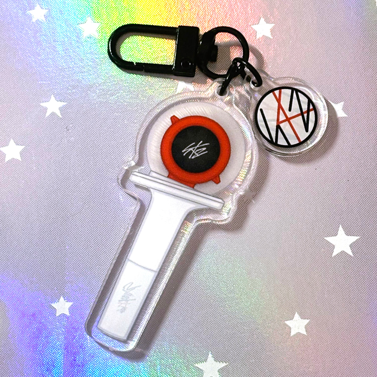 Stray Kids Nachimbong Logo Lightstick Dangle Charm Acrylic Keychain ...