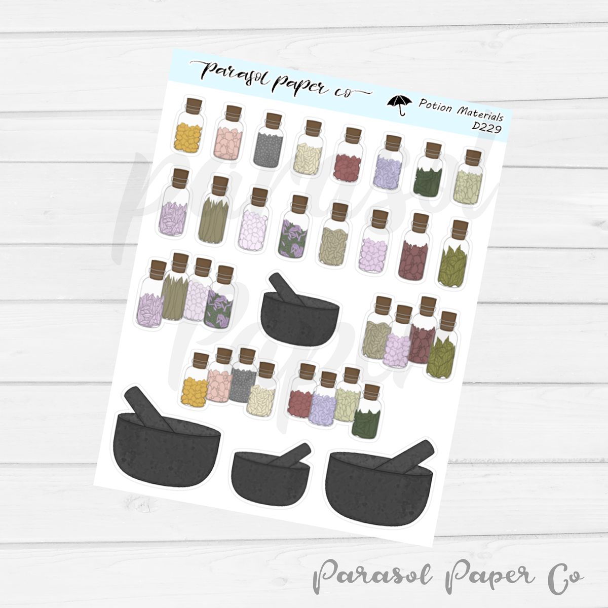 D229 - Potion Materials – Parasol Paper Co
