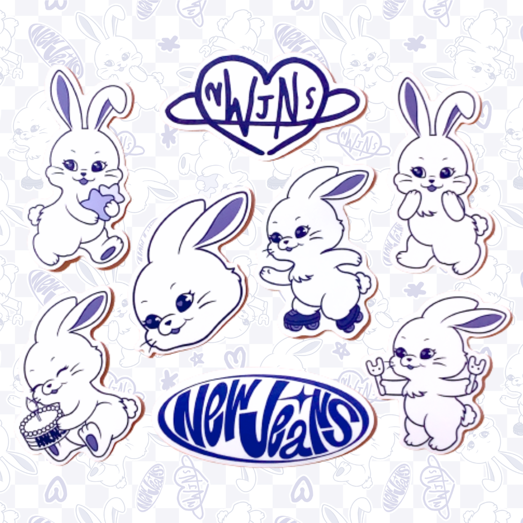 [WATERPROOF] NEWJEANS Vinyl Sticker Decal Pack – Parasol Paper Co