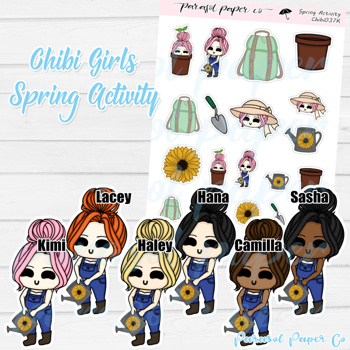 Chibi Girl - Spring Activity – Parasol Paper Co