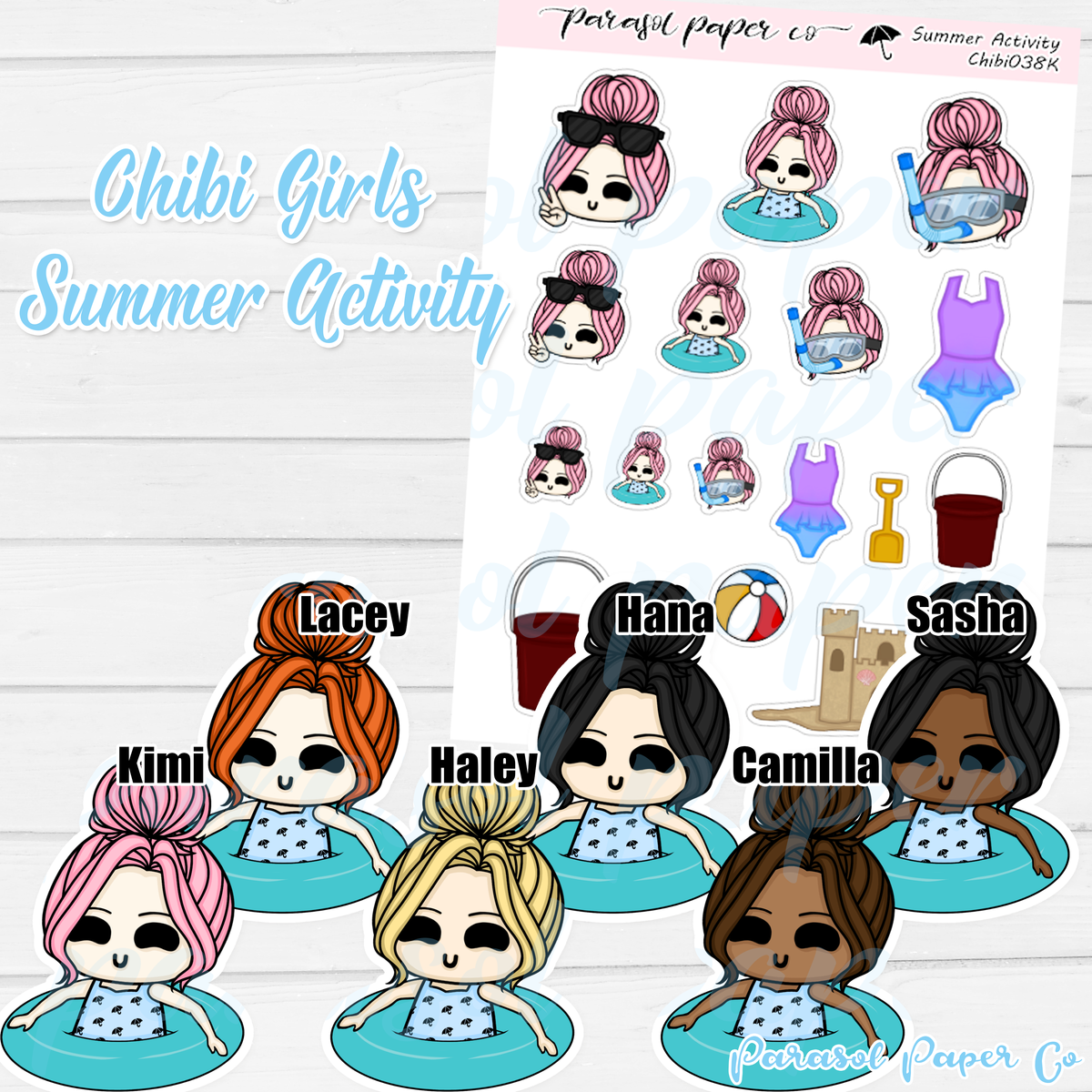 Chibi Girl - Summer Activity – Parasol Paper Co