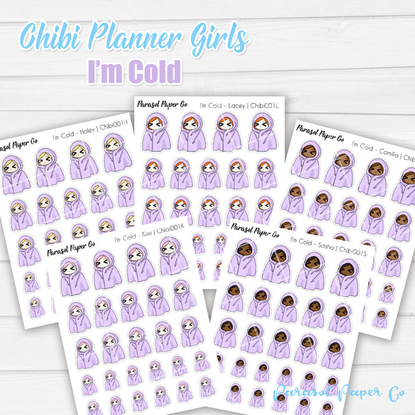 Chibi Girl - I'm Cold – Parasol Paper Co