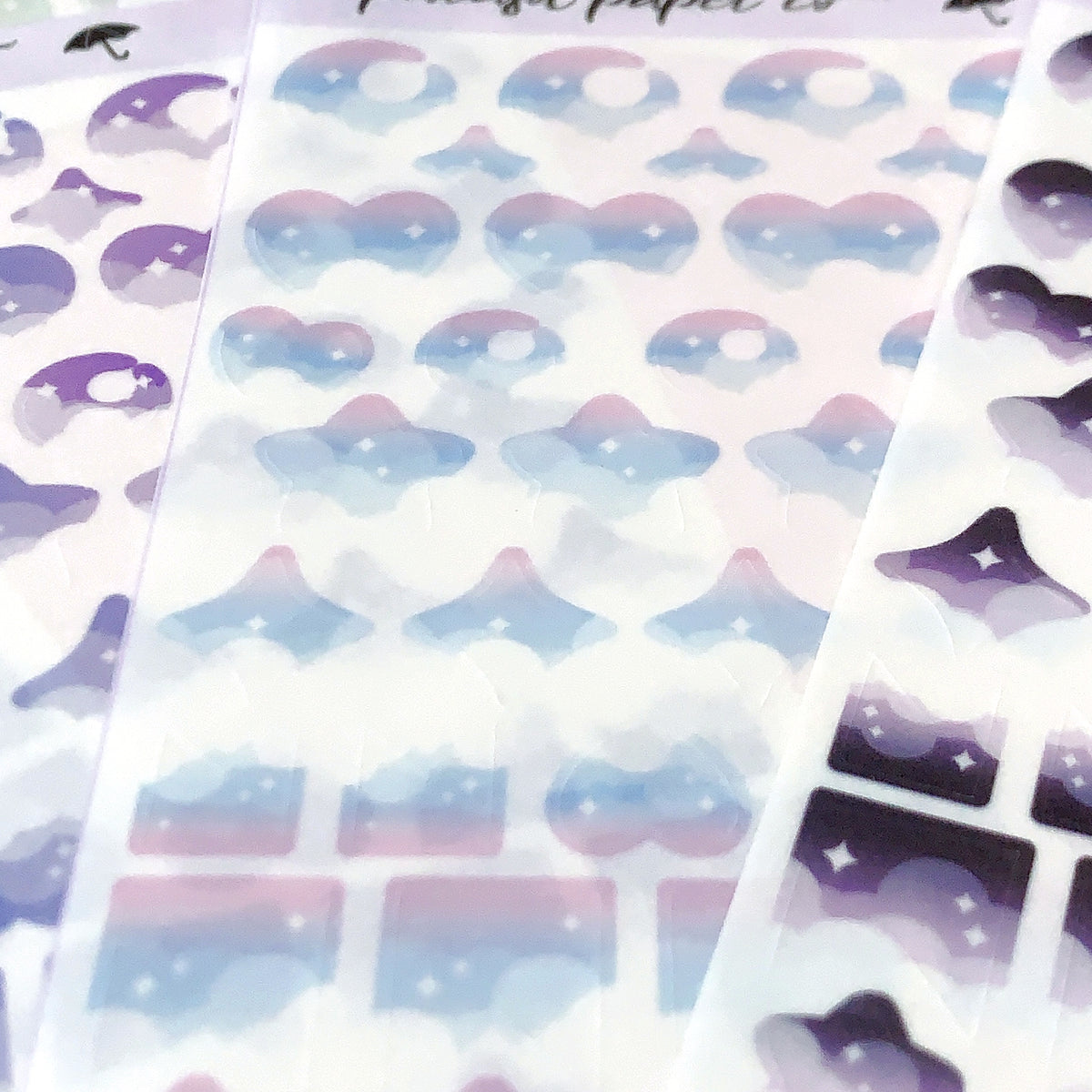 Bujo Deco Shapes - Cloud Bank CLEAR - BCS006 – Parasol Paper Co