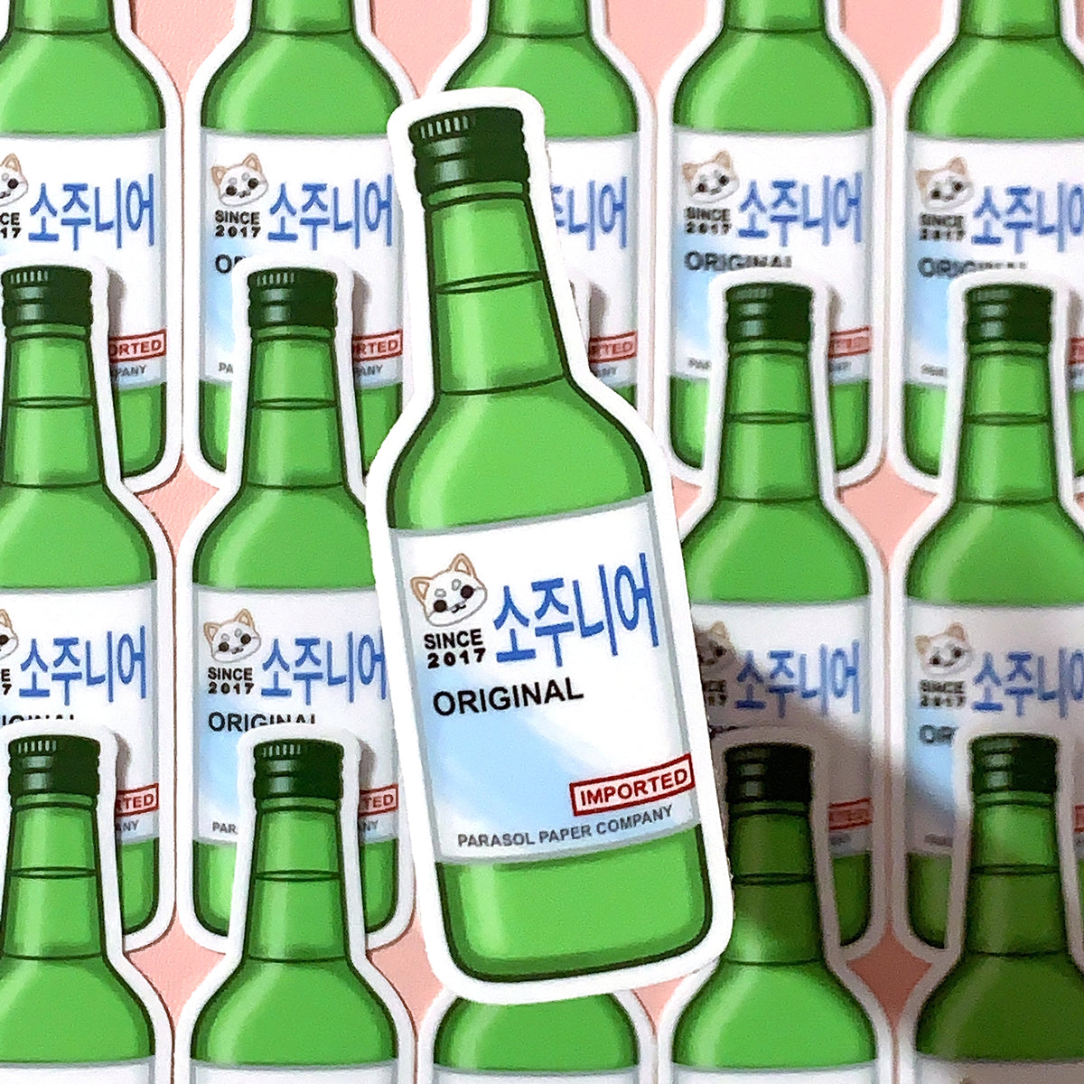 [WATERPROOF] Sojunior Original Soju Vinyl Sticker Decal – Parasol Paper Co