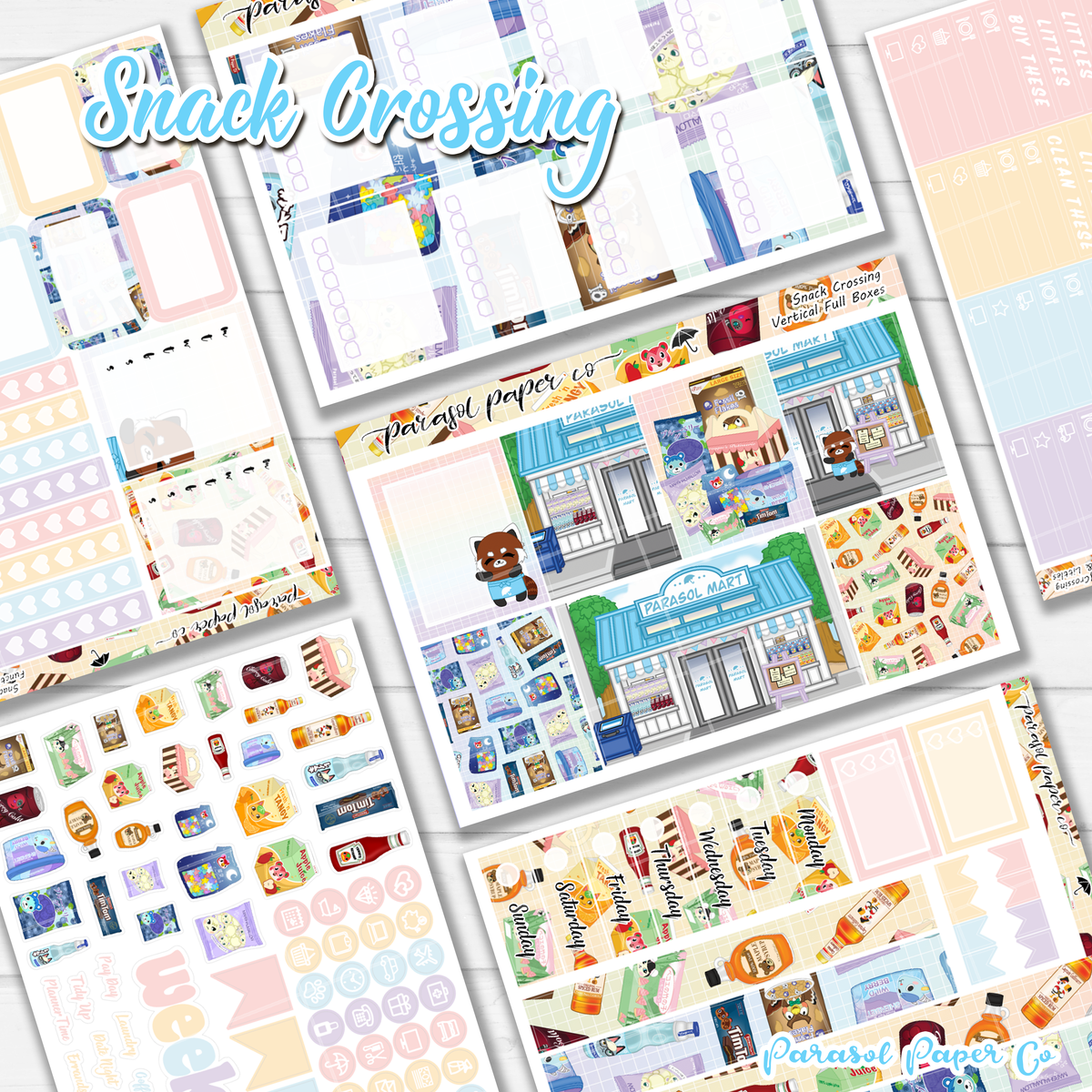Snack Crossing Weekly Kit – Parasol Paper Co