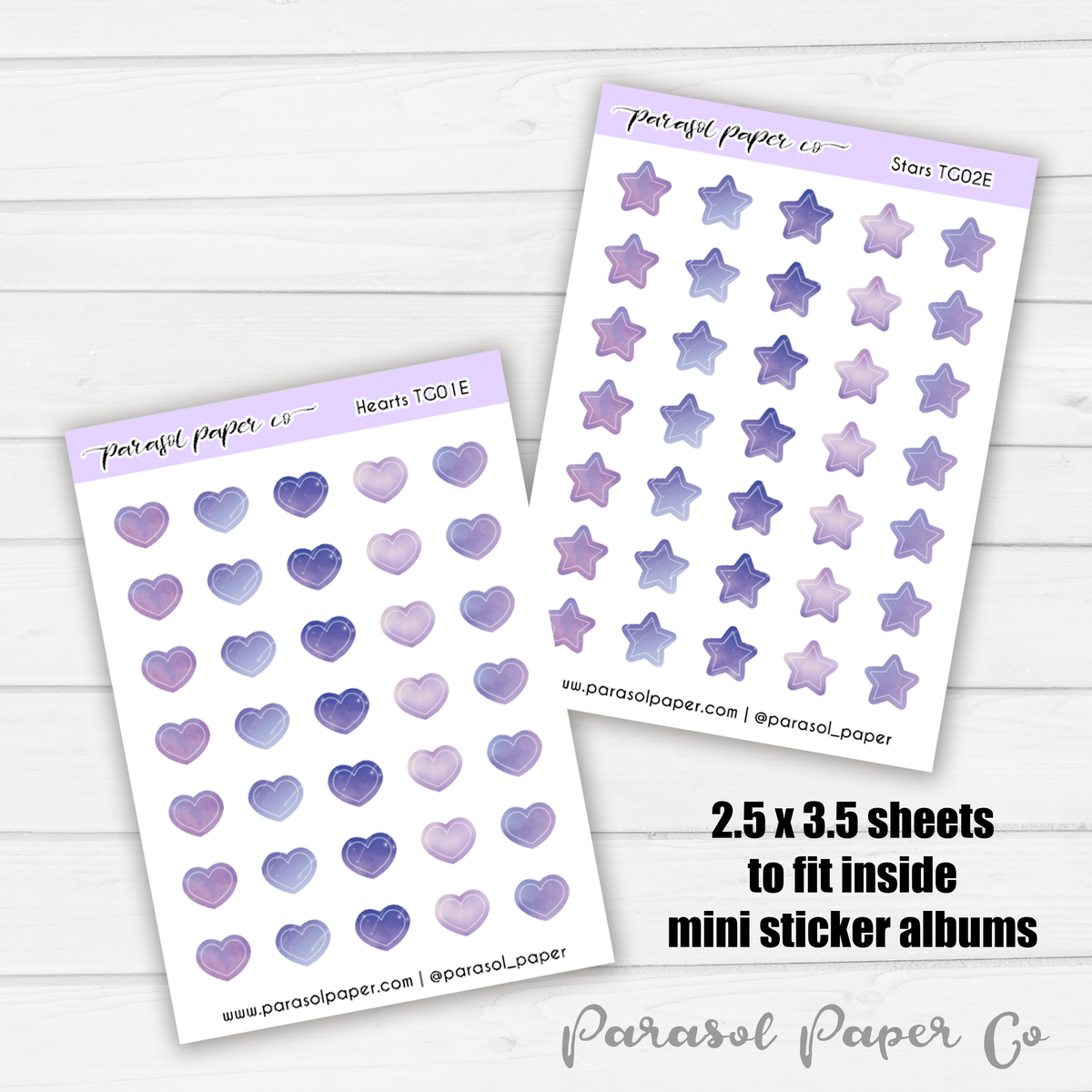 Tiny To-Go Sheet - Soft Skies – Parasol Paper Co
